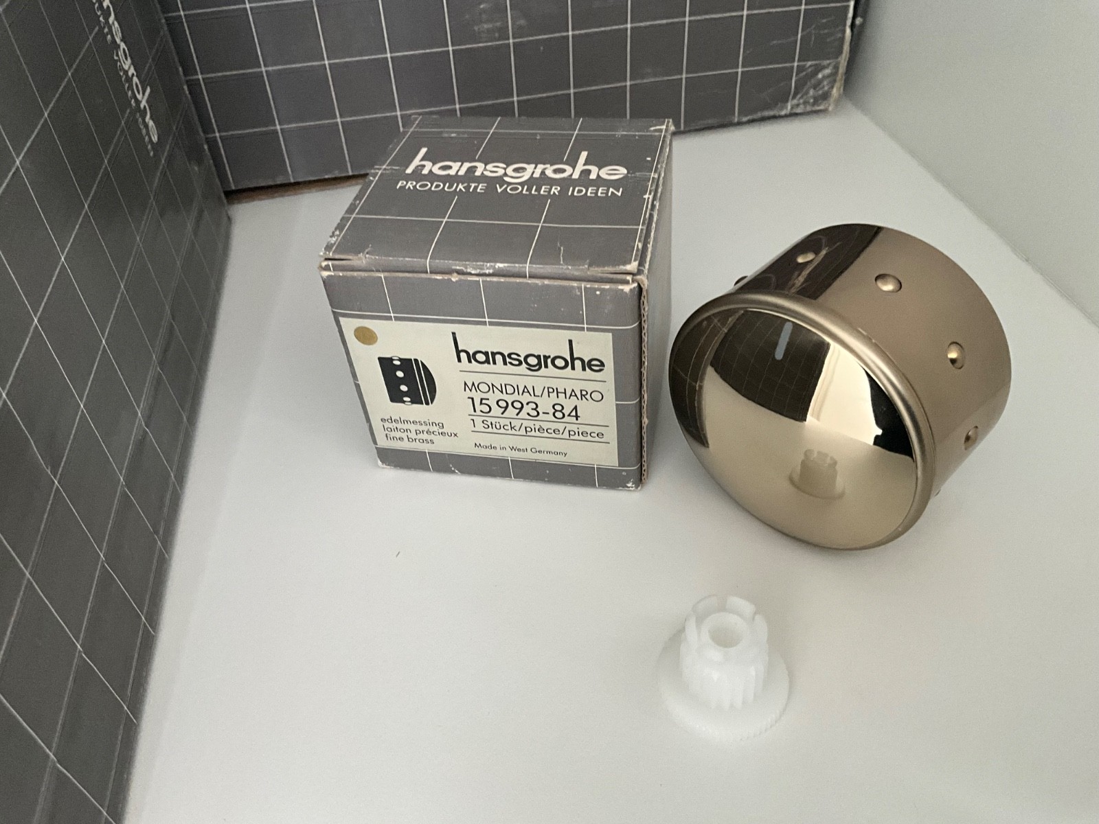 Hansgrohe Axor Mondial Pharo -Griff 4- Wege Ventil in Edelmessing ...