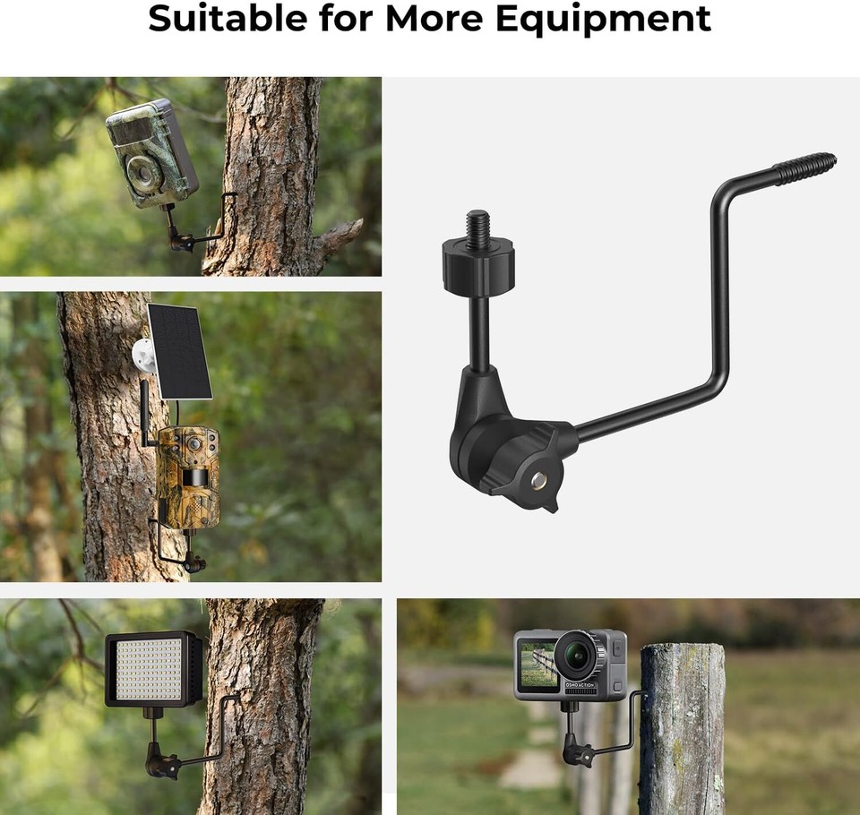 K&F Concept 2 Pack Trail Camera Holders Tree Holder 360° Adjustable ...