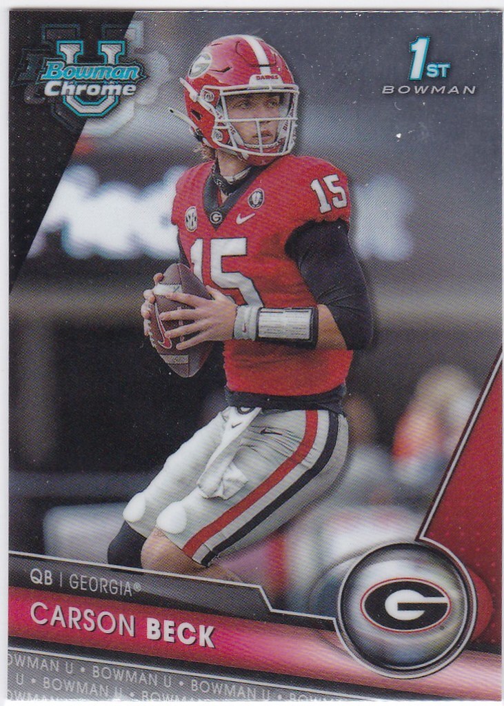 2023 Bowman Chrome University #44 Carson Beck RC Georgia | eBay