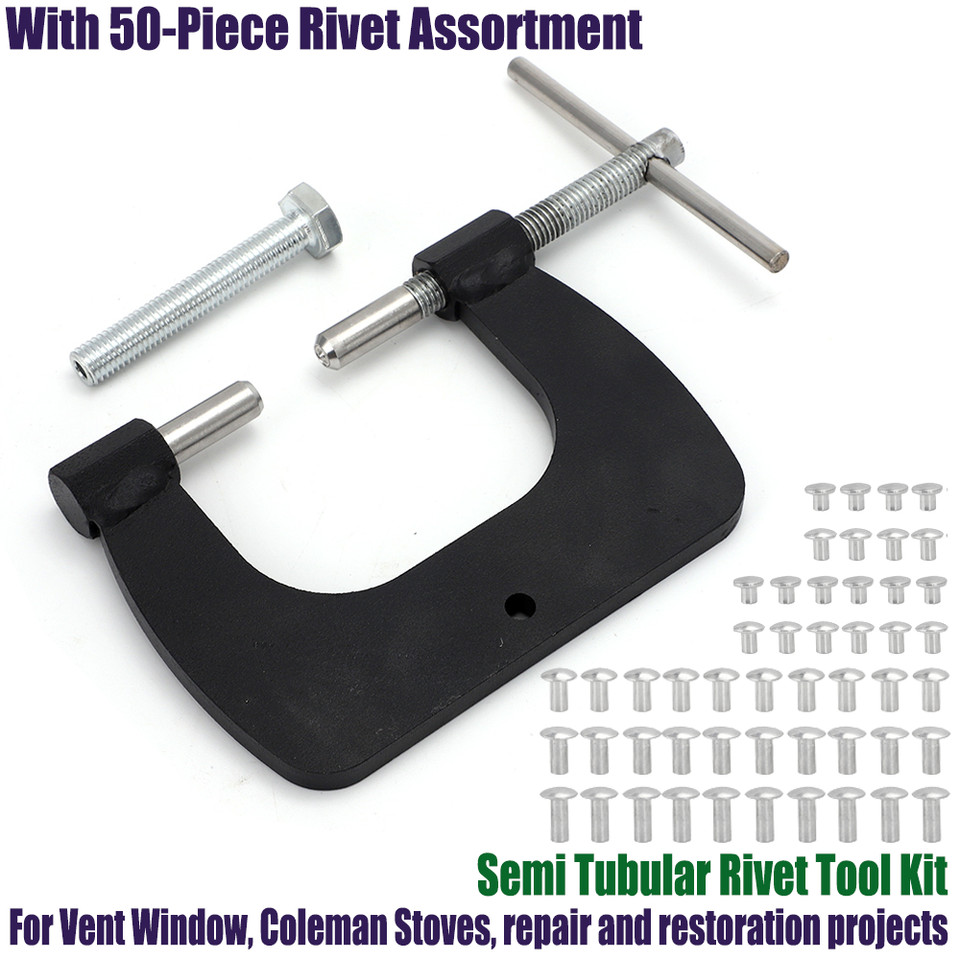 Semi Tubular Rivet Tool For 1/8" Semitubular Rivets Vent Window ...