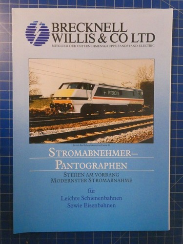 Brecknell Willis&Co LTD Stromabnehmer Pantographen Faltblatt H10592 | eBay