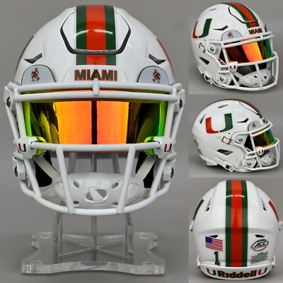 University Of Miami Cam Ward Themed 3D Printed Speedflex Football Mini ...