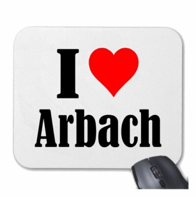 MOUSEPAD Mauspad I Love Arbach Ich Liebe Arbach | eBay.de