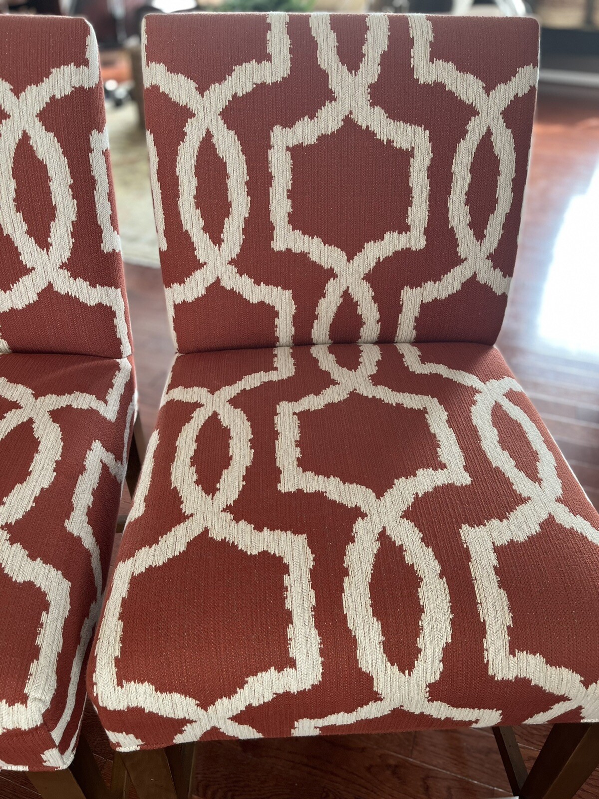 Set/2 Ethan Allen Upholstered THOMAS Counter Stools PERFECT CONDITION ...