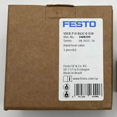 1PC NEW FESTO Hand Lever Valve VHER-P-H-B43C-B-G18 3488209 Free ship # ...