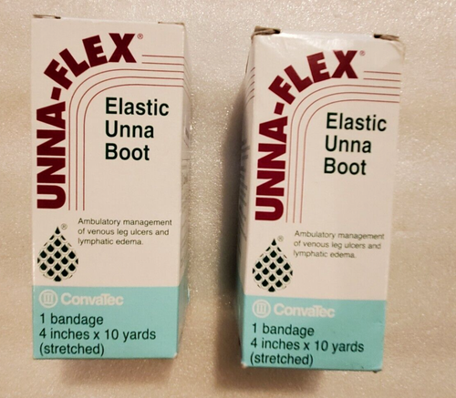 Convatec Elastic Unna Boot Unna-Flex Bandage 4 Inches x 10 Yards (NEW ...
