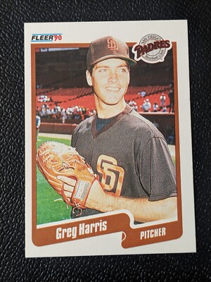 1990 Fleer Baseball - #158 Greg W. Harris - San Diego Padres | eBay