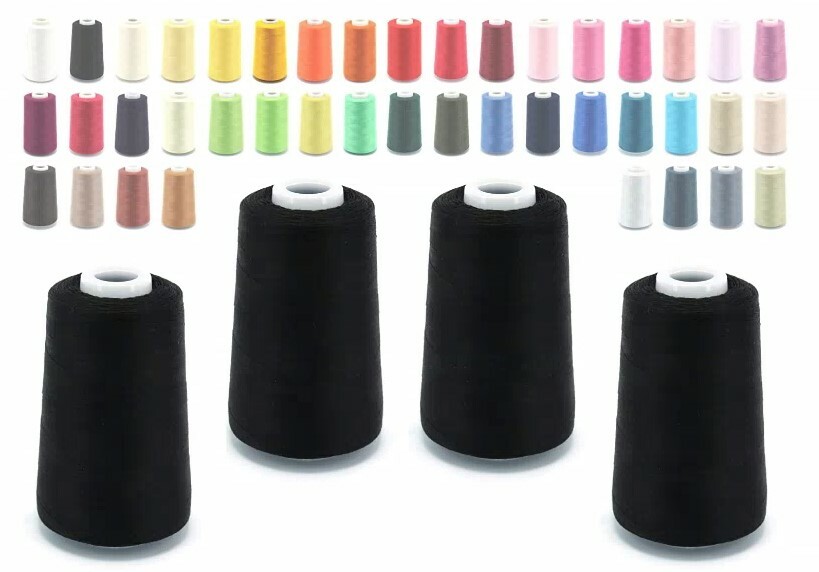 5000 Yards Overlocking 120s Thread Polyester Industrial Sewing Machine 80+Colour | eBay