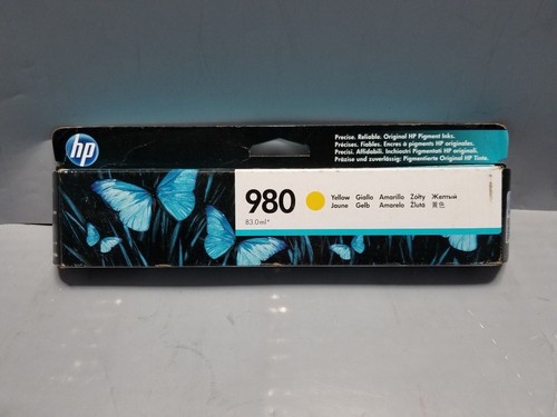 09/2019 GENUINE HP 980 D8J09A YELLOW INKJET CARTRIDGE NEW SEALED | eBay