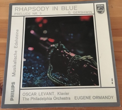 Rhapsody in Blue - Prelude No. 3 Gershwin Philips Oscar Levant Single ...