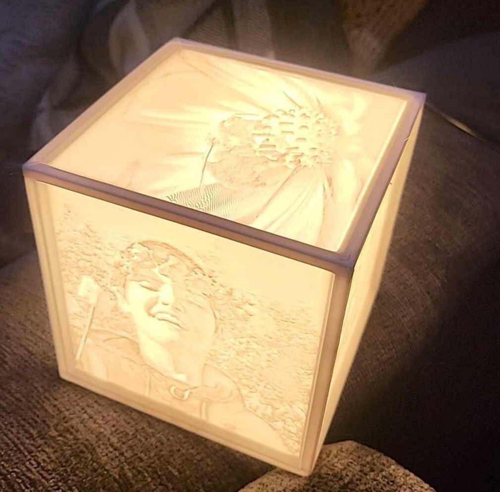 Personalized 3D printed Lithophane Light Box | eBay