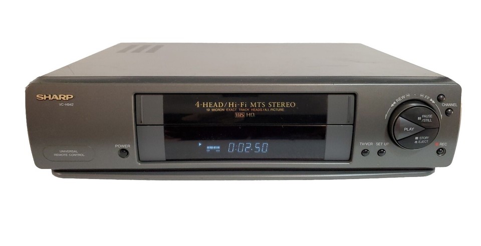 SHARP 4 Head HIFI VCR VC-H942 MTS Stereo Video Player Recorder w/Remote ...