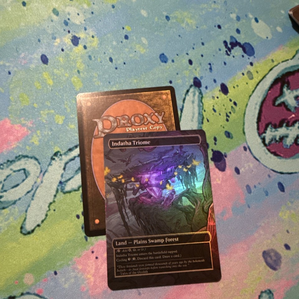 Indatha Triome Full Art foil Mtg Play Test Card Land | eBay