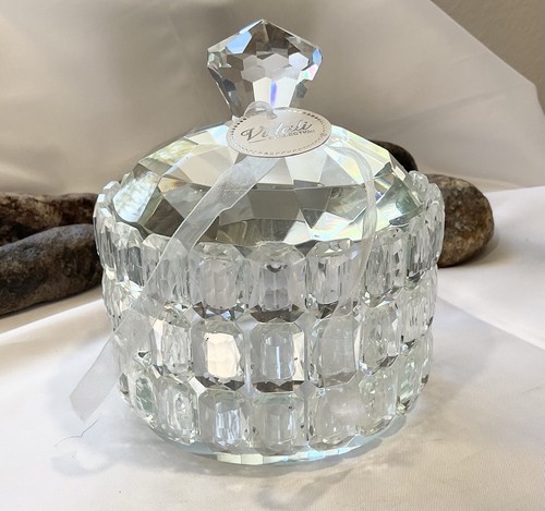 Gorgeous Vintage Vidali Collection Leaded Crystal Bowl With Diamond ...
