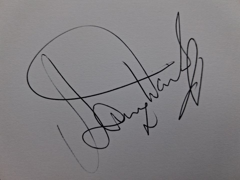 GENUINE HAND SIGNED AUTOGRAPH BY SAMMY DAVIS JNR. ( RAT PACK) | eBay UK