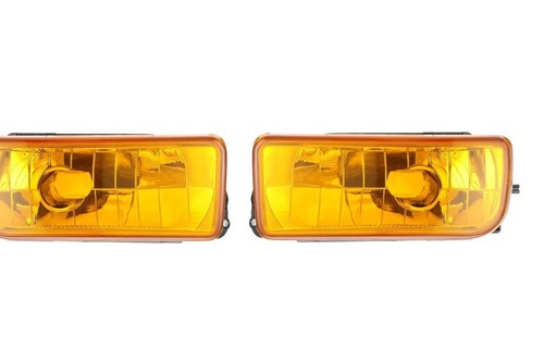 BMW 3 Series E36 Front Fog Lights Set Yellow 91-97 Lamps Pair Driver ...