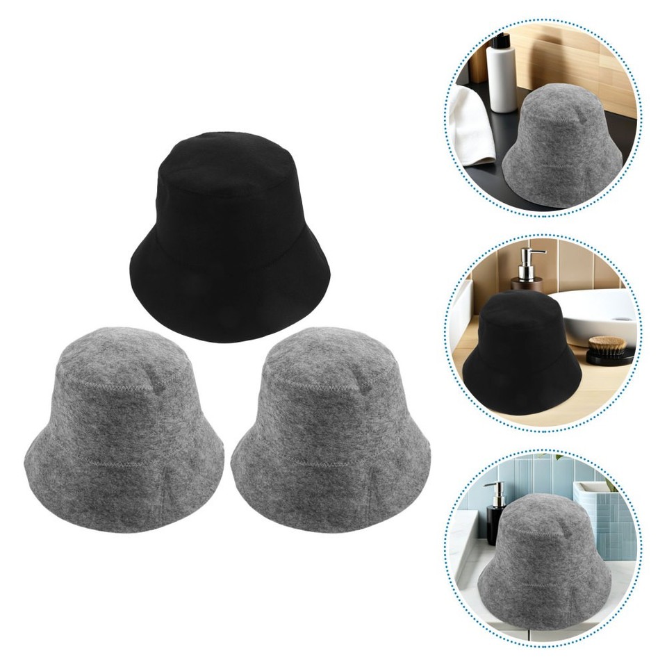 3PCS Sauna Cap: European Sauna Hat for Women with Long Hair - Russian ...