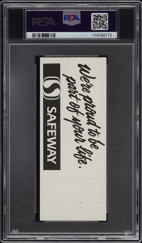 1985 Terry Porter Signed NBA Debut 10/25/1985 Blazers Suns PSA 5 AUTO 9 ...