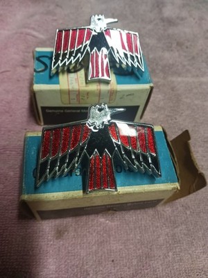 NOS GM 1967 1968 PONTIAC FIREBIRD SPRINT 400 FRONT FENDER BIRD EMBLEMS ...