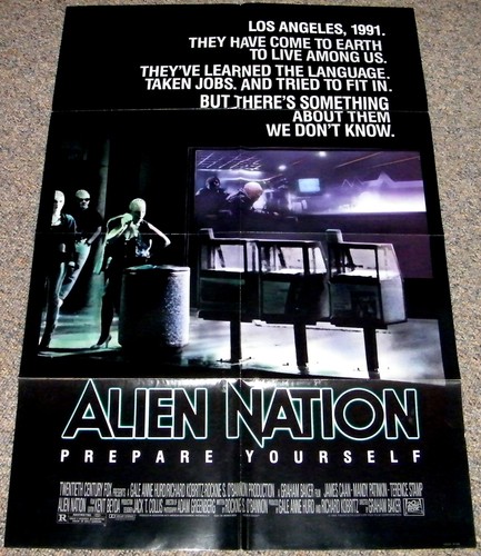 ALIEN NATION 1988 ORIGINAL 27x40 MOVIE POSTER! MANDY PATINKIN SCI-FI ...