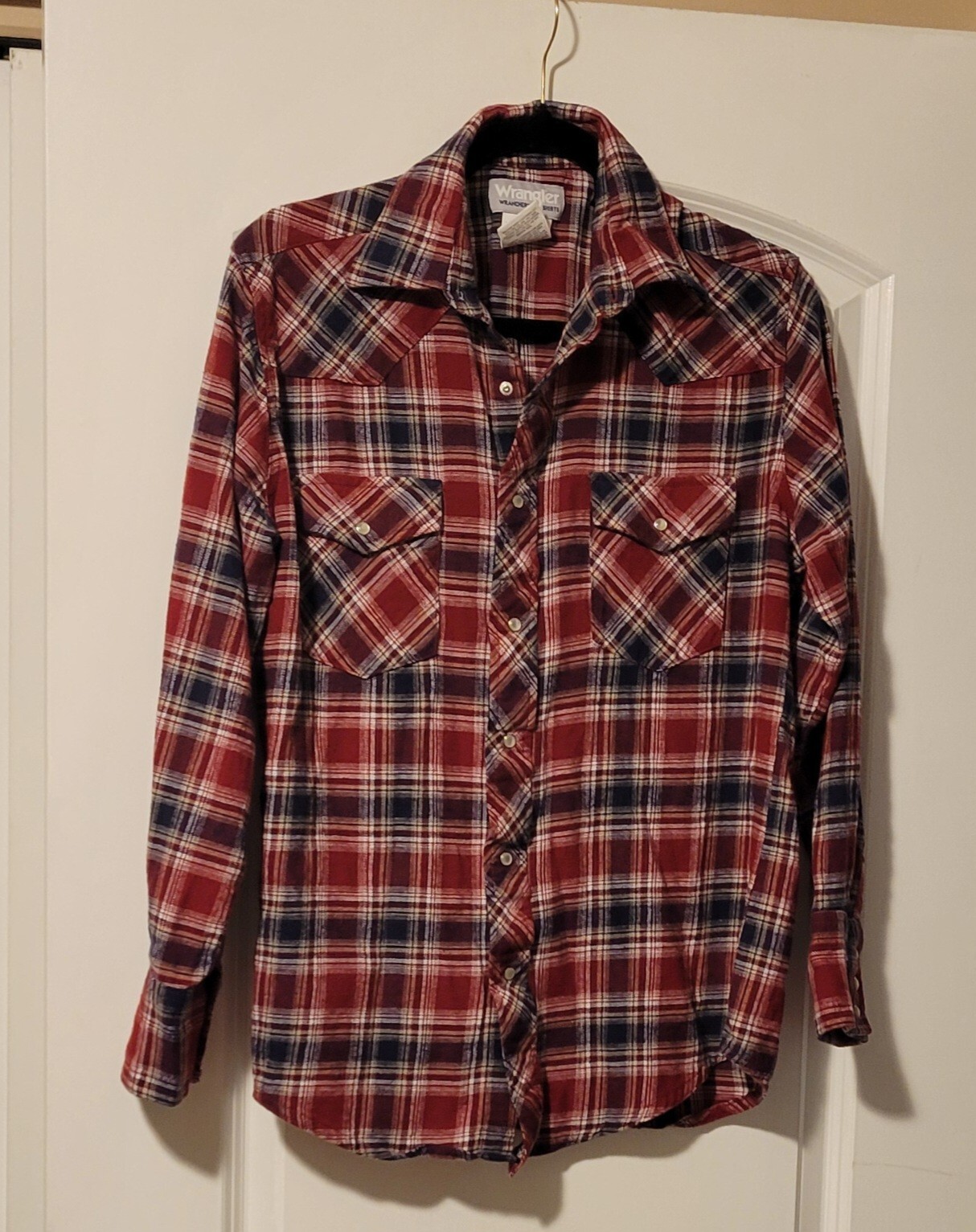 Womens Wrancher by Wrangler Western Shirt Snap Front Shirt Size M | eBay