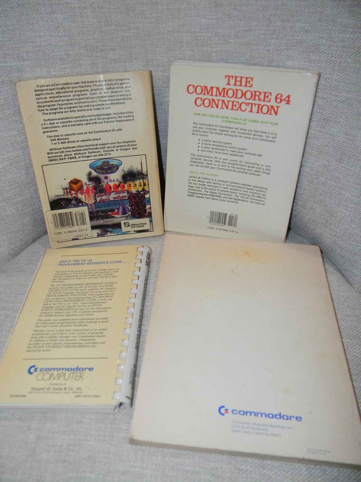 Vtg Commodore 64 & VIC 20 Programmer's Reference Guide Book LOT of (4) | eBay