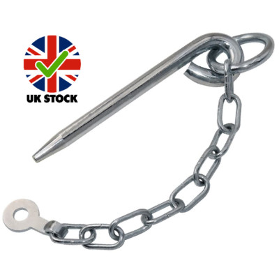 6mm 8mm 10mm BZP Steel Round Cotter Pin and Chain- Trailer Pin Dropside ...