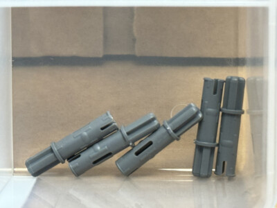 LEGO Parts - Dark Bluish Gray Technic, Axle 1L with Pin 2L - No 11214 ...