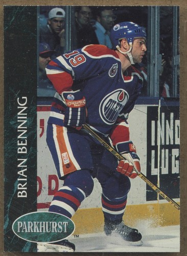 1992-93 Parkhurst #284 Brian Benning Edmonton Oilers | eBay