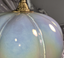 Opalescent White Glass Pumpkin Brass Stem 10” | eBay