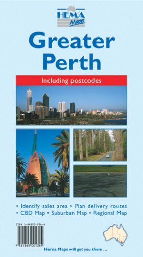 PERTH GREATER 1:80K HEMA MAP (AUSTRALIAN CITY MAPS) By Hema Maps Pty ...