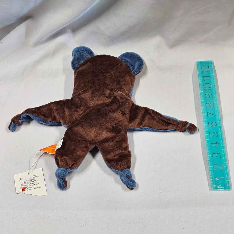 Modern Cuddle Stuffed Plush Animal Doll Toy Blue Brown Teddy Bear Knot ...