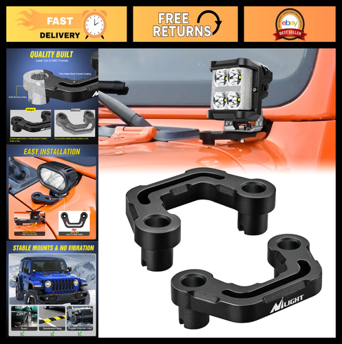 Light Mounting Bracket for Jeep Wrangler JL/JLU & Gladiator JT - A ...