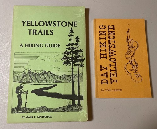 Vintage YELLOWSTONE National Park Day Hiking & Trail Guide Book Lot | eBay