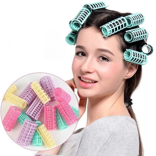 3 Pack Heatless Hair Curler Rollers Large Grip Clips Curlers Hair ...