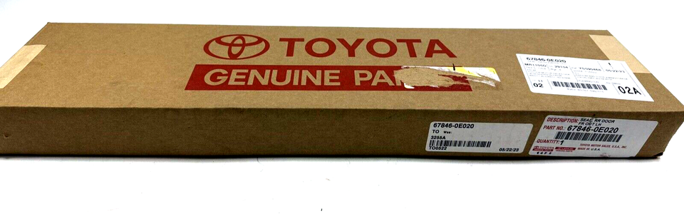 2020-2025 Toyota Highlander Left Rear Door Front Outer Seal 67846-0E020 ...
