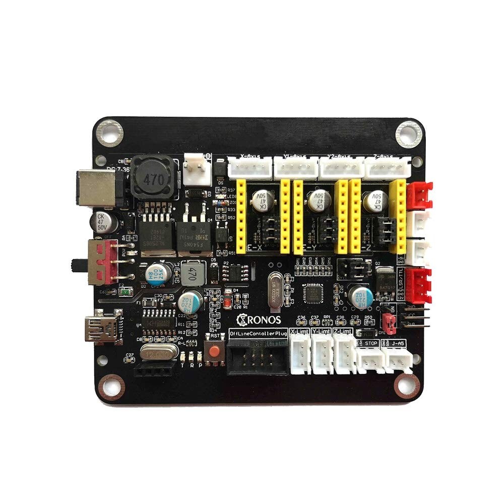 CNC Module GRBL Stepper Motor Drive 3-axis Laser Engraver Control Board ...