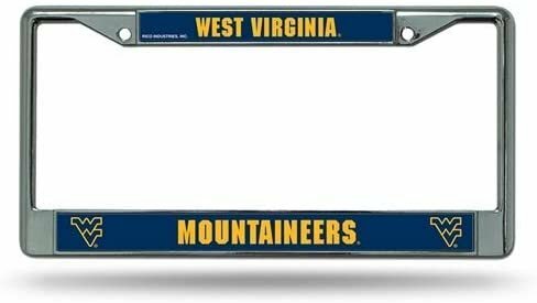 West Virginia Mountaineers Chrome Metal License Plate Auto Frame | eBay