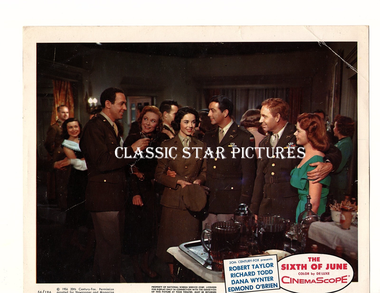 LC288 Robert Taylor Richard Todd Dana Wynter Edmond O'Brien color lobby ...