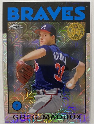 2021 Topps '86 Topps Silver Pack Chrome #86BC25 Greg Maddux HOF Braves ...
