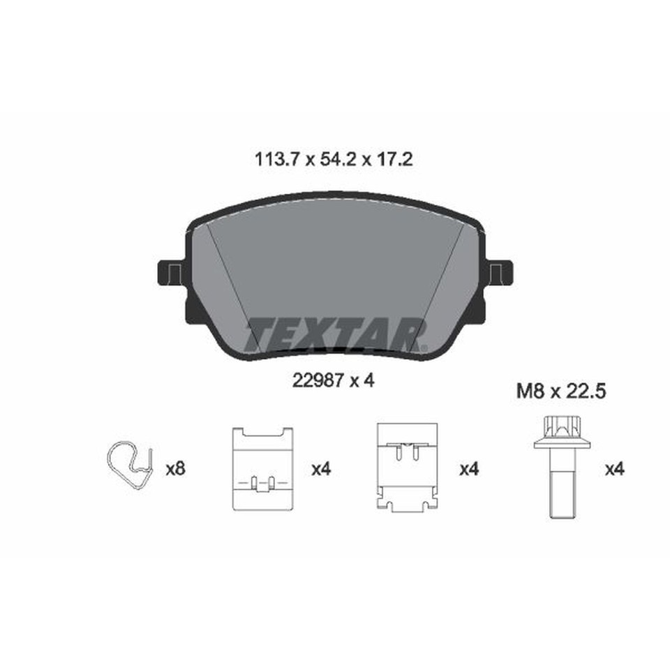 Brake Pads For Mercedes CLA C118 CLA 220 Rear Genuine OE Textar ...