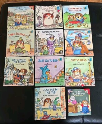 Lot 11 Little Critter Books By Mercer Mayer Just For You Bed Mom/dad ...