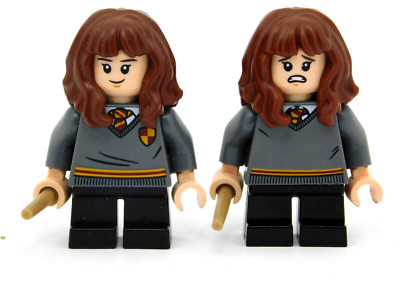 2 LEGO Hermione Granger Minifig Harry Potter Hogwarts Wizard Class ...