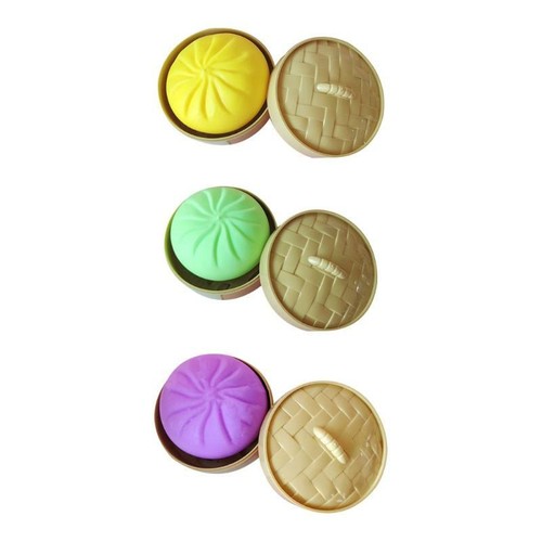 4Inch Realistic Kitchen Food Toy Steam Stuffed Bun Squeeze Sensory ...