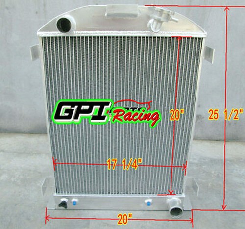 For 62mm 3 Row FORD HI-BOY Grill Shells CHEVY engine 1932 32 aluminum ...