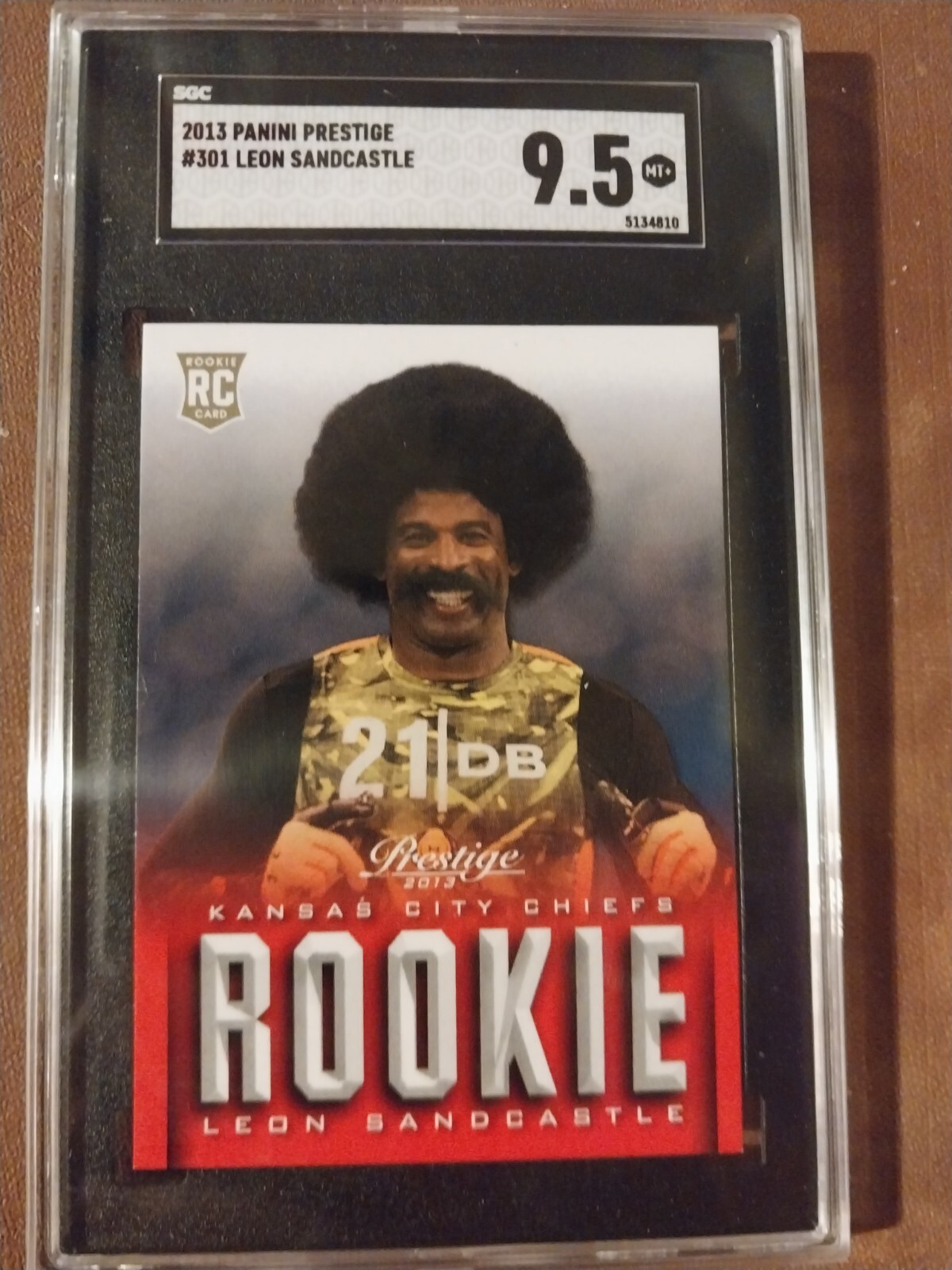 2013 DEION SANDERS LEON SANDCASTLE PANINI ROOKIE CARD SGC 9 5 POP 1 RC ...
