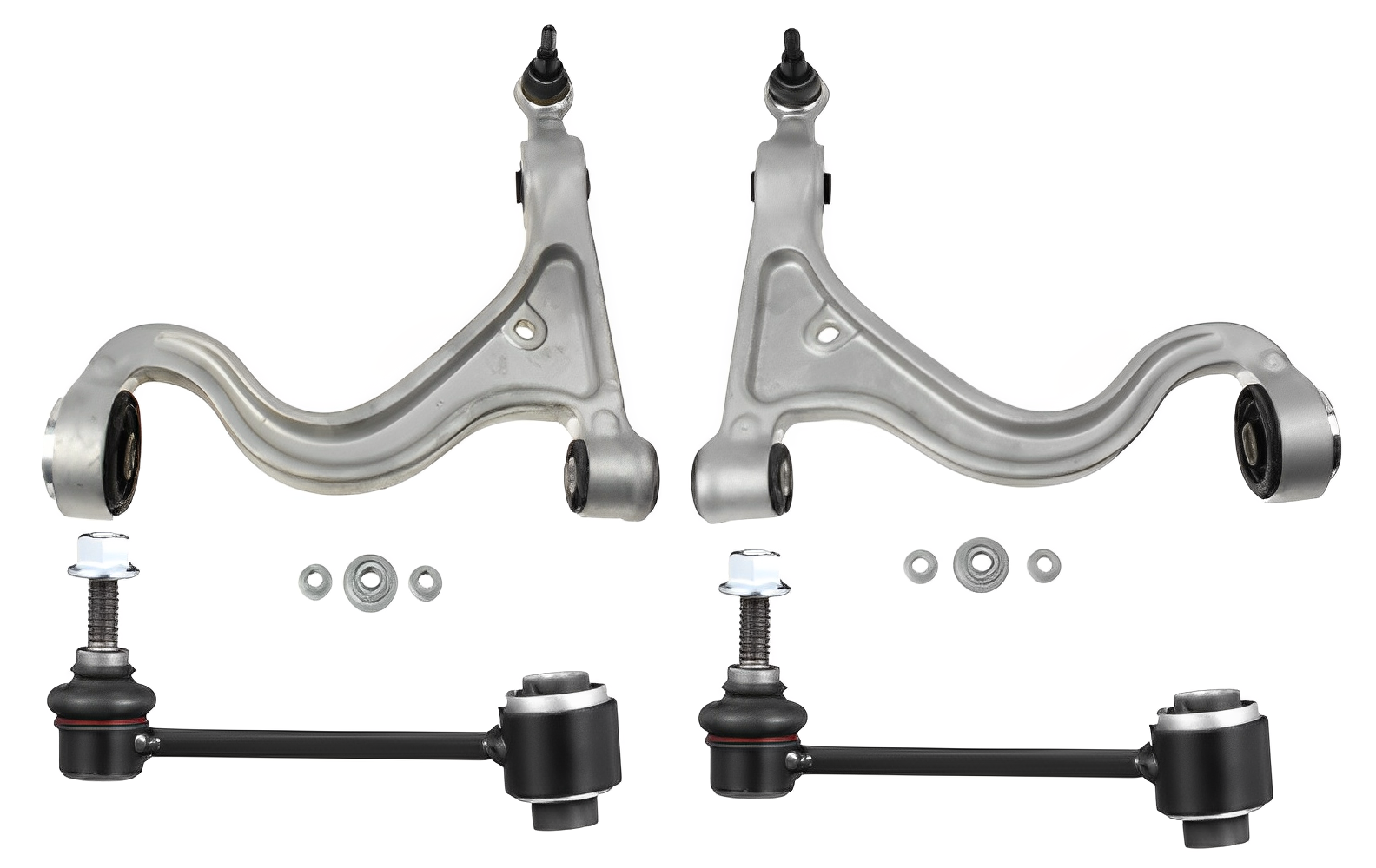 Front Control Arms w/ Front Sway Bar Drop Links for PORSCHE Panamera ...