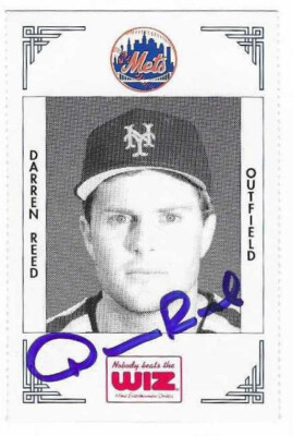 DARREN REED 1991 METS THE WIZ AUTOGRAPHED SIGNED # 326 NEW YORK METS | eBay