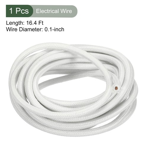 Electronic Wire,18AWG Insulated Silicone Cable(White,16.4ft) | eBay