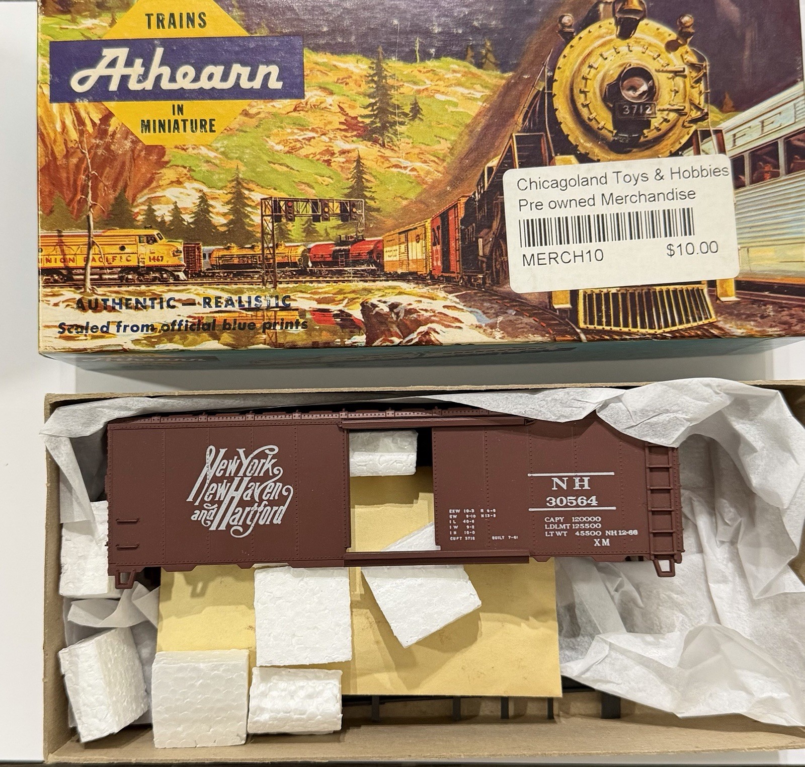 HO Scale Athearn 40 Box Car. New York, New Haven & Hartford #30564 | eBay